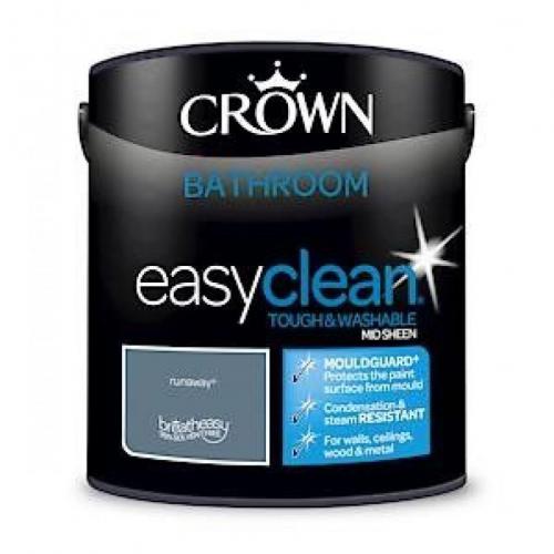2.5L Crown Easyclean Bathroom Mid-Sheen | 040246 | DIY and Painting