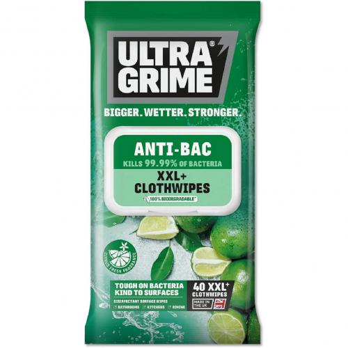 UltraGrime Antibacterial Wipes 40 Thick | 058412 | Cleaning Wipes