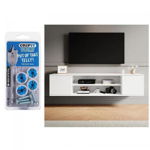Gripit GRIP IT TV Plasterboard Fixings Wall Bracket | 090027 | Tools