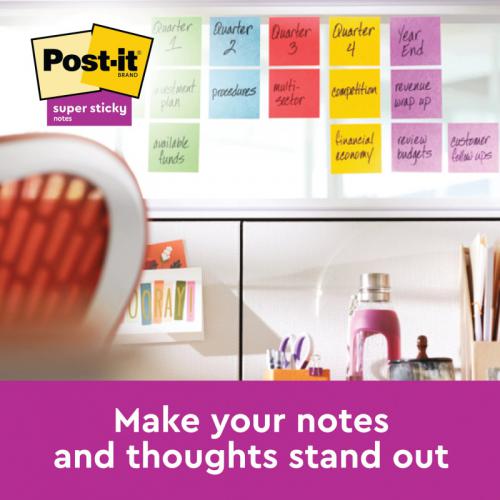 Post-it Super Sticky Notes | 3M00679 | Concertina Sticky Notes