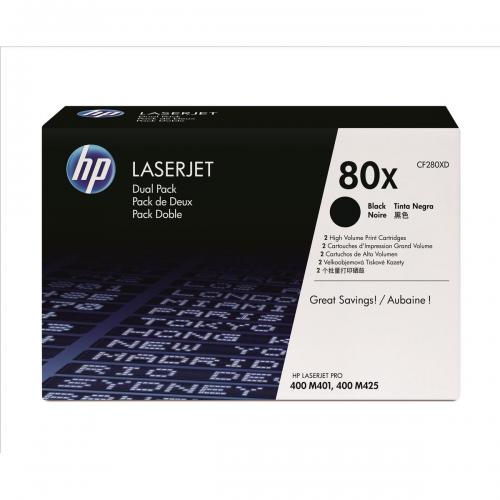 HP 80X Laser Toner Cartridge High Yield | 4072239 | Ink Cartridges