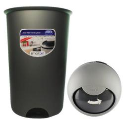 Addis Smart 50L Bin Base and Slide Top Lid Metallic | AG813425 | Bins