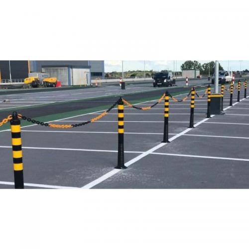 Flexi Delineator Post - Black Post - | BVRWFDPB | Safety Barriers