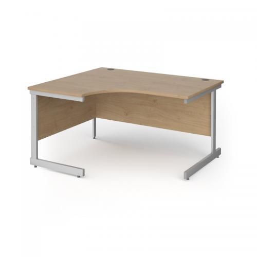 Contract 25 left hand ergonomic desk | DMFCC14ELSKO | Left Hand Desks