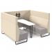 Encore² open high back 6 | DMFENCOPPOD06MF | Booths - Made To Order