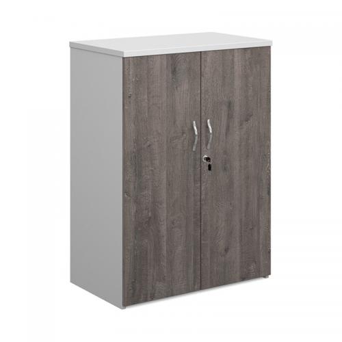 Duo double door cupboard 1090mm | DMFR1090DDWHGO | Medium Cupboards