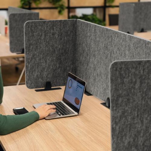 Durable Felt Desk Divider Panel - | DRBE313558 | Screen Systems