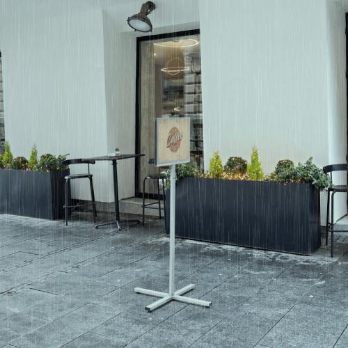 Durable INFO STAND OUTDOOR Stainless | DRBE502957 | Sign holders