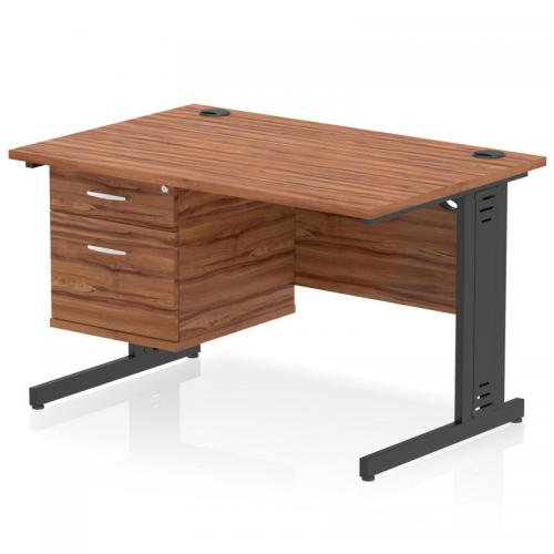 Impulse 1200 x 800mm Straight Office | DYNI005624 | Pedestal Desk