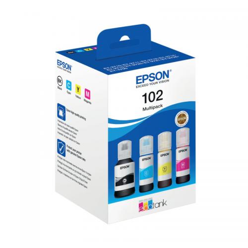 Epson 102 EcoTank Ink Bottle CMYK | EP68489 | Ink Cartridges