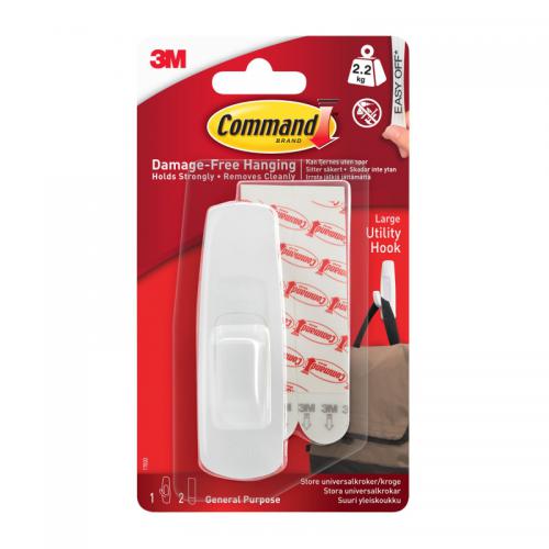 3M Command Large Utility Hook | EXR38424MM | Hook and Loops Fasteners
