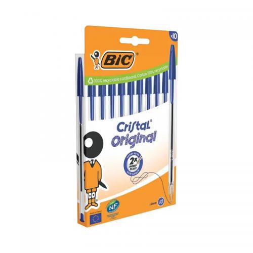 Bic Cristal Ballpoint Pen 1.0mm Tip | EXR54237BC | Ballpoint Pens