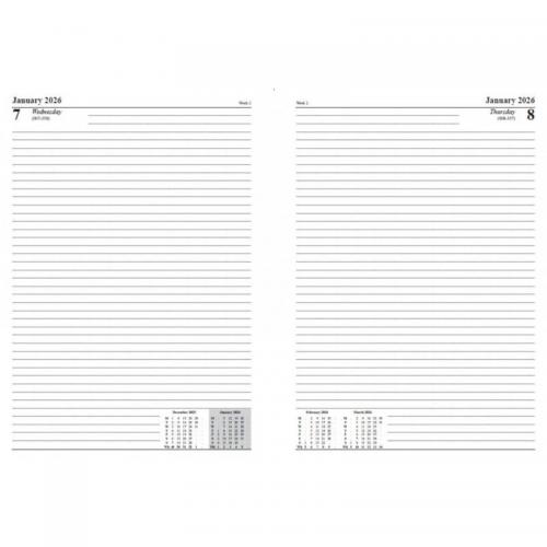 ValueX Desk Diary A4 Day Per Page 2026 | EXR62614SY | A4 Diaries