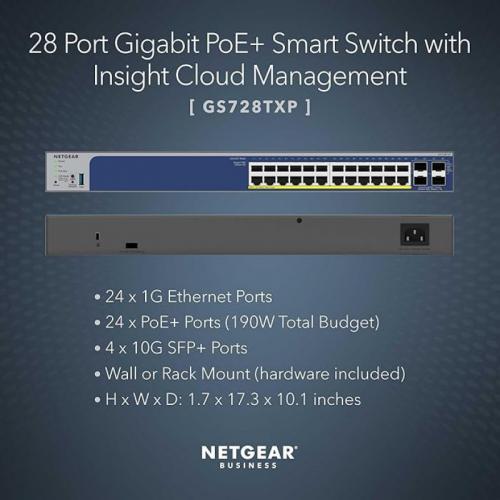 Netgear GS728TXPv3 24 Port | EXR8NE10438853 | Routers and Switches