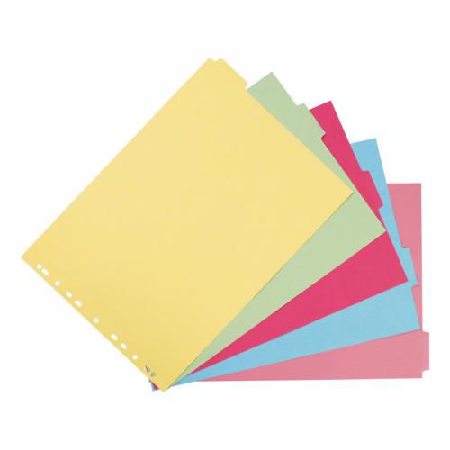 5 Star Office Subject Dividers 5-Part | FS938758 | A3 Dividers