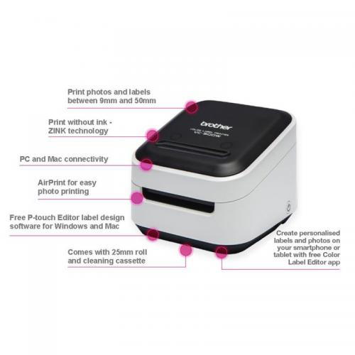 Brother VC-500WCR Desktop Colour Label | GJQ29459J | Label Makers