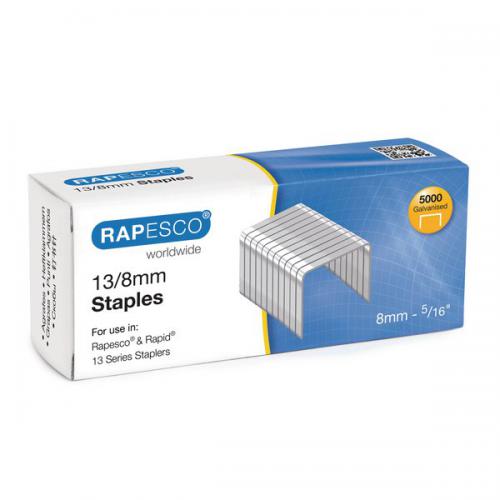 Rapesco 13 8mm Staples Chisel Point Pack Of HTST138 Staples