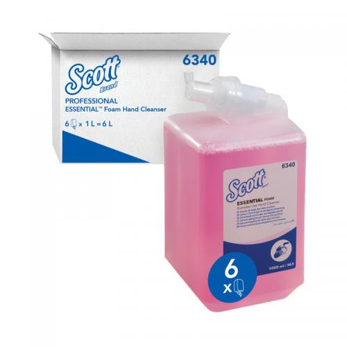 Scott Aqua Foam Hand Soap Refill Pink 1 Litre | KC02453 | Hand Wash
