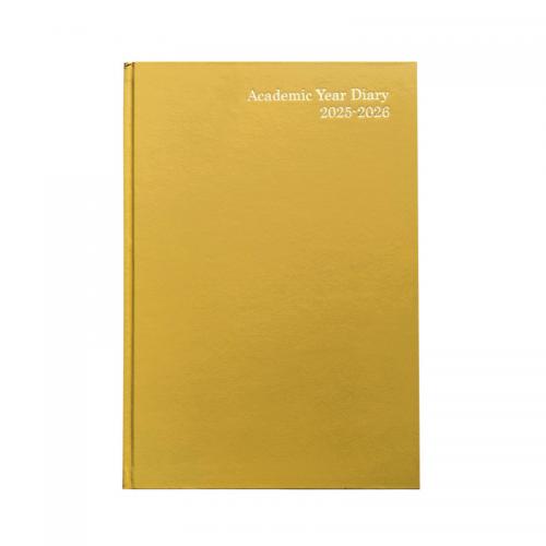 Academic Diary Day Per Page A4 Yellow | KF1A4AYL25 | Academic Diaries