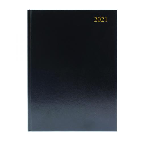 Desk Diary 2 Pages Per Day A4 Black 2021 KF2A4BK21 KF2A4BK21 desk-diary-2-pages-per-day-a4-black-2021-kf2a4bk21-kf2a4bk21