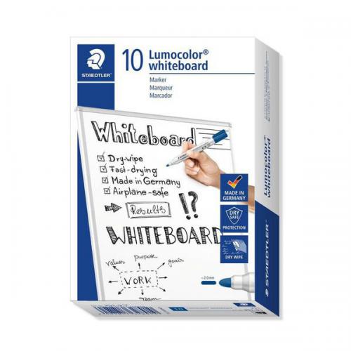Staedtler Lumocolor Blue Bullet Tip | NWT2924P | Whiteboard Pens