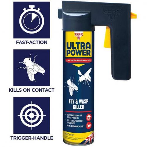 Zero-in Ultra Power Fly & Wasp Killer | NWT5451P | Pest Control