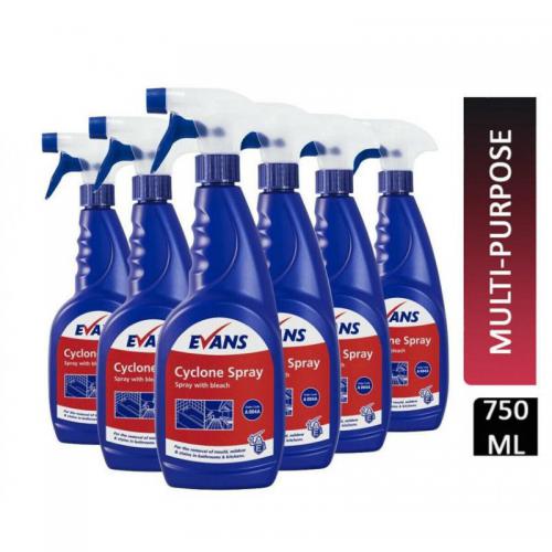 Evans Vanodine Cyclone Spray With Bleach 750ml | NWT5482 | Bleach