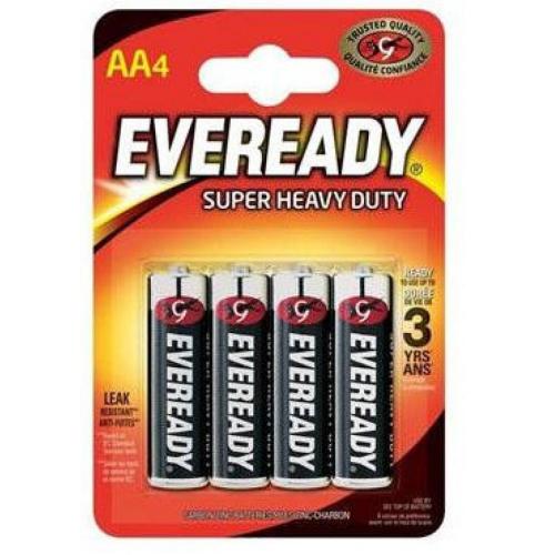 Eveready AA Super Heavy Duty Pack 4s NWT6912 | NWT6912 | AA Batteries