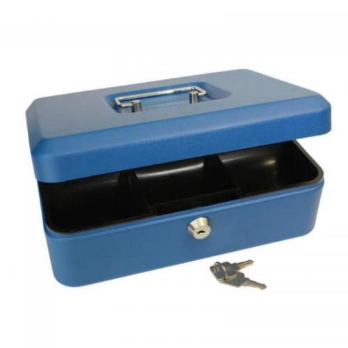 Cathedral Blue 10inch Cash Box NWT7310 | NWT7310 | Cash Boxes