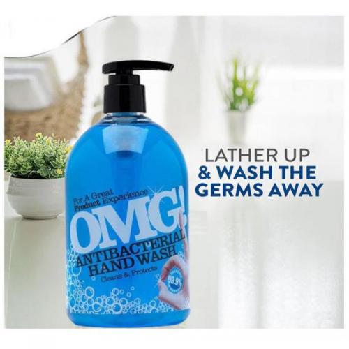 OMG Antibacterial Hand Soap 500ml (Blue) - | NWT8119P | Hand Wash