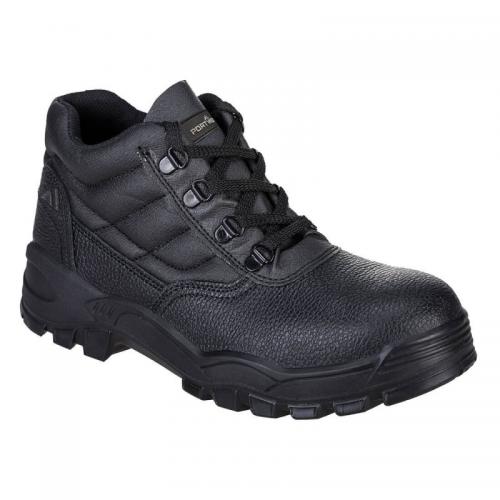 Portwest Steel Split Leather Mid Boot S1P | POW16344 | Safety Boots