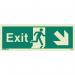 Sign-Exit Escape Low Right Aaa Photo | SLBY318425 | Fire Safety Signs