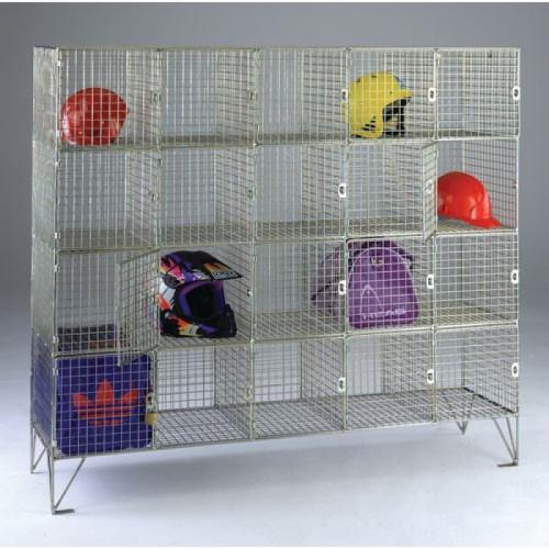 20 Compartment Mesh Locker 1370X1510X305 With | SLBY392575