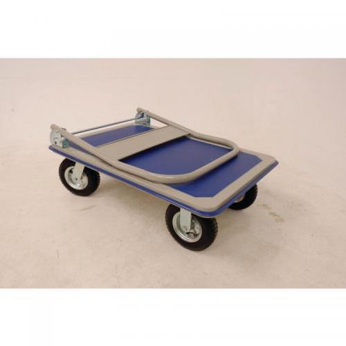 Large wheel folding platform truck | SLBY394234 | Warehouse Trolleys