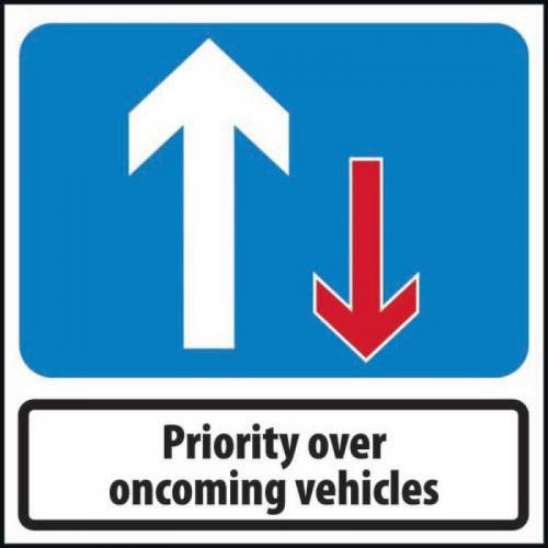 600 X 600mm Temporary Sign & Frame - Priority To | SLBY414700