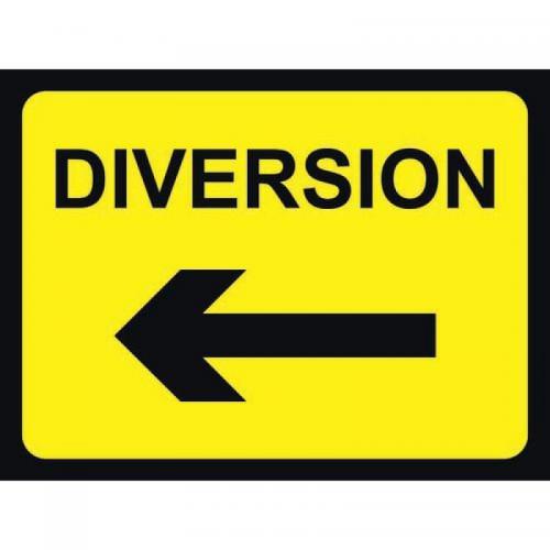 600 X 450mm Temporary Sign & Frame - Diversion | SLBY414703