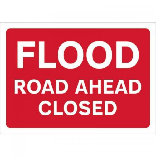 600 X 450mm Temporary Sign - Flood Road Ahead Closed | SLBY417081