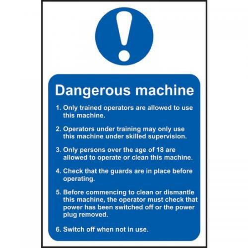 Dangerous Machine (Safety Information) - | SLBY422368 | Danger Signs