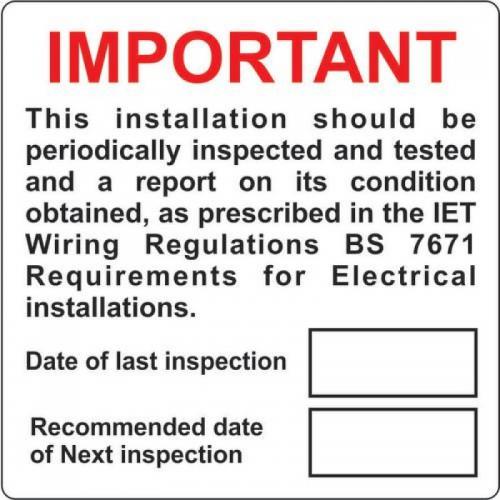 Important Periodic Inspection - 100 Roll Sav (75 X | SLBY423418