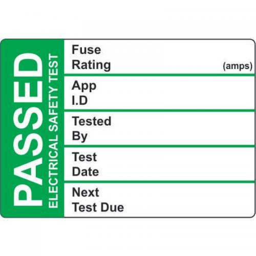 Pat Test Label - 250 Roll Sav (50 X 35mm) 423572 | SLBY423572