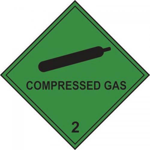 Compressed Gas 2 - Labels(250 X 250 mm Pack of 10) | SLBY423749