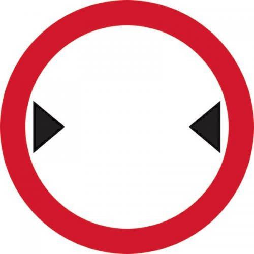 450mm Dia. Dibond Width Restriction... Road Sign | SLBY424028