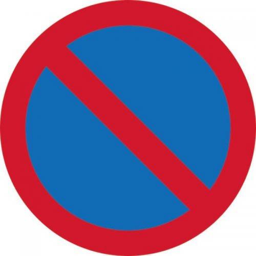 600mm Dia. Dibond No Waiting Road Sign (Without | SLBY424078