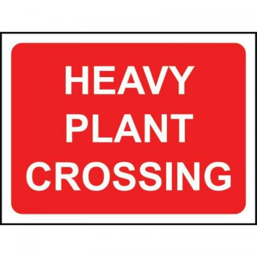 1050 X 750mm Temporary Sign - Heavy Plant Crossing | SLBY424135