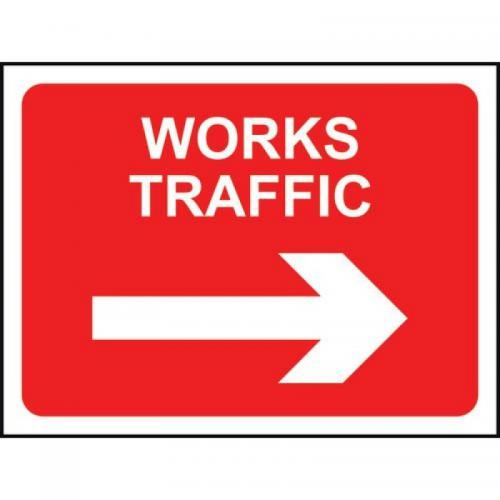600 X 450mm Temporary Sign & Frame - Works | SLBY424223