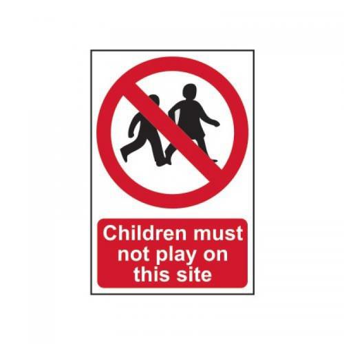 Children Must Not Play On This Site - Correx (400 X | SLBY424906