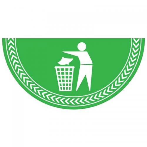 Litter Symbol - R 9 Floor Graphic (750 X 375 Mm) | SLBY426911