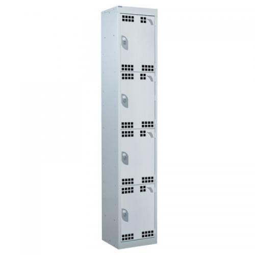 Perforated Door Tool Locker - 4 Compartments, | SLBY428396