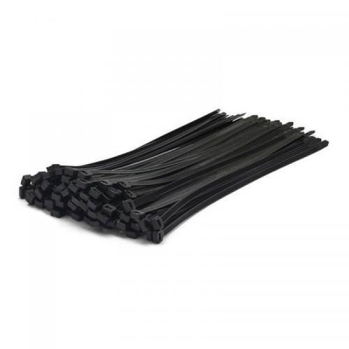380 X 7.6mm Black Polypropylene Cable Ties - Pack Of | SLBY429416