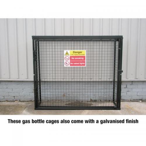 Gas Cylinder Cage With Mesh Base | SLBY435455 | Cylinder Supplies